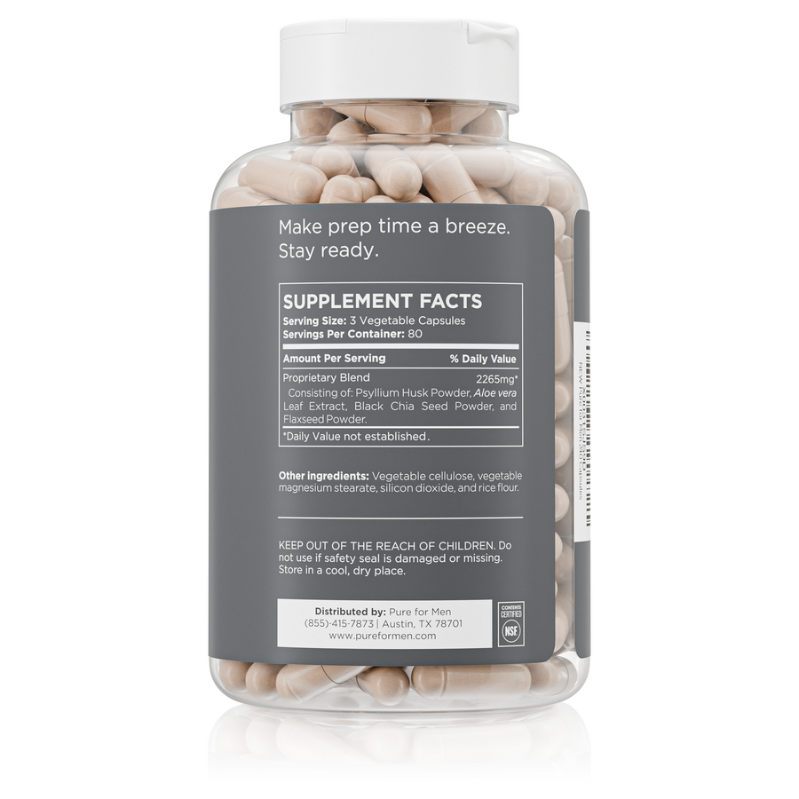 Vegan Fiber Digestive Capsules | Pure For Men – Pure for Men