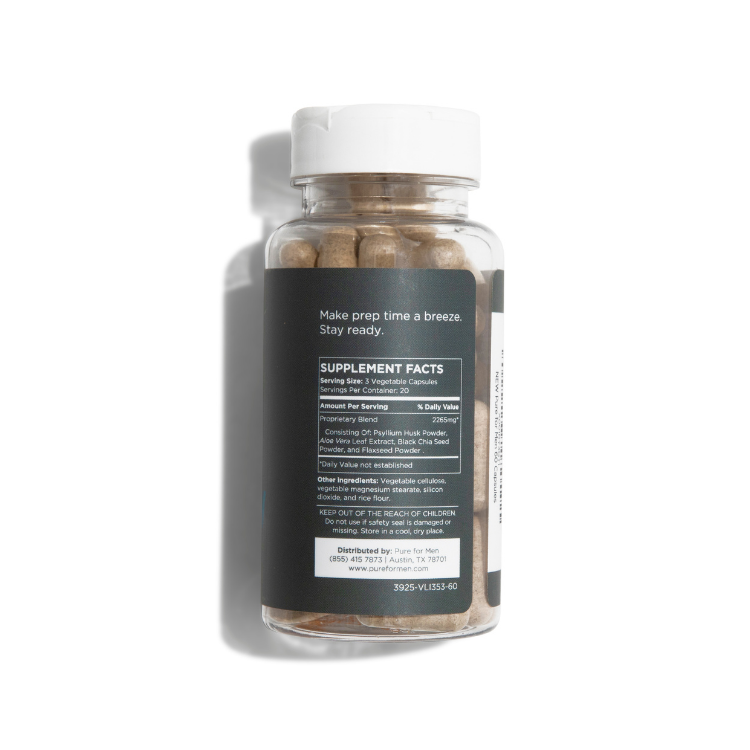 Vegan Fiber Digestive Capsules | Pure For Men – Pure for Men